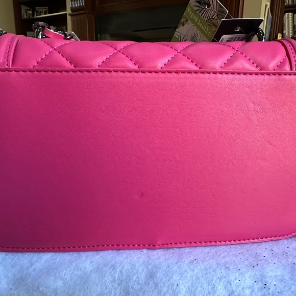 Badgley Mischka | Bags | Nwt Badgley Mischka Hot Pink Vegan Leather ...